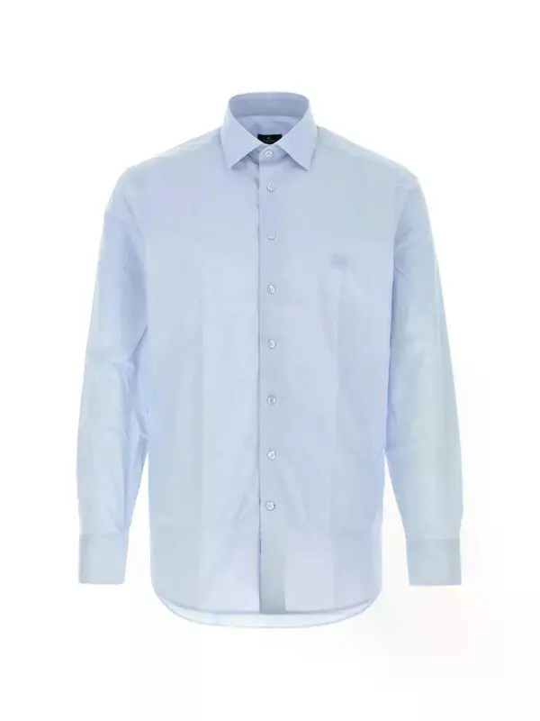 Etro Logo-embroidered Shirt - Blue