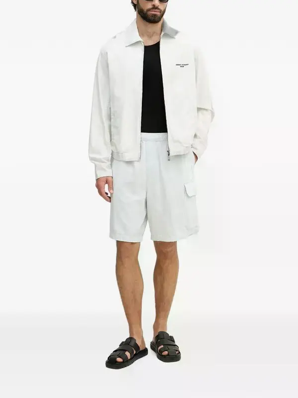 Armani Exchange Logo-embroidered Zip-up Jacket