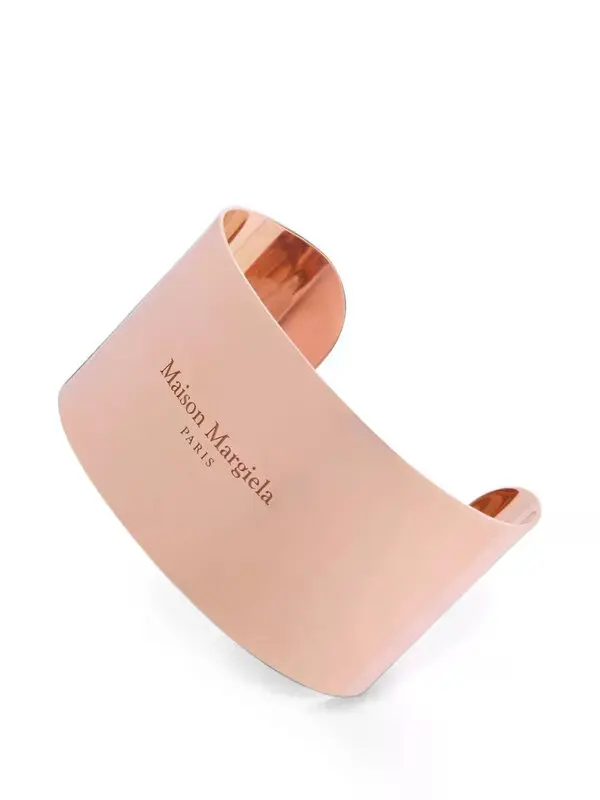 MAISON MARGIELA Logo Wide Cuff Bracelet - Pink