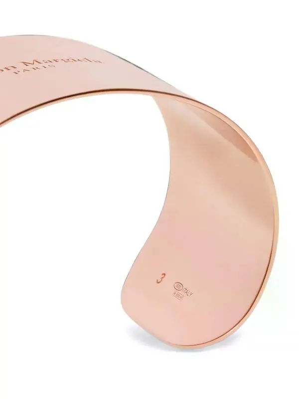 MAISON MARGIELA Logo Wide Cuff Bracelet