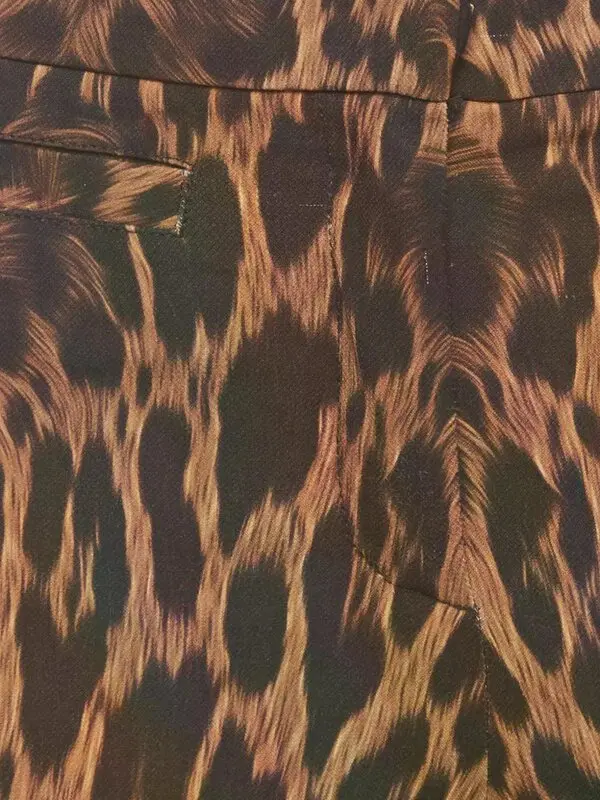 Roberto Cavalli Leopard Print Skinny Trousers