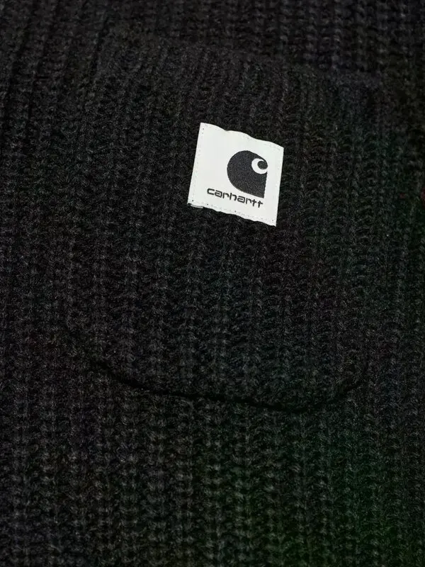 Carhartt Work In Progress Michigan Ribbed-knit Cardigan - Black