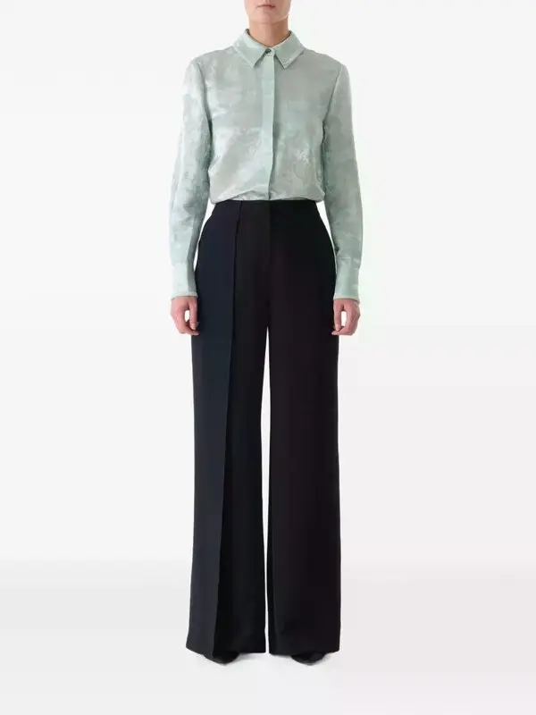 JASON WU Floral-jacquard Button-up Shirt - Green