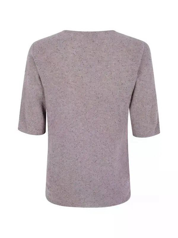 Antonelli Firenze Sequin-embellished Short-sleeved Sweater