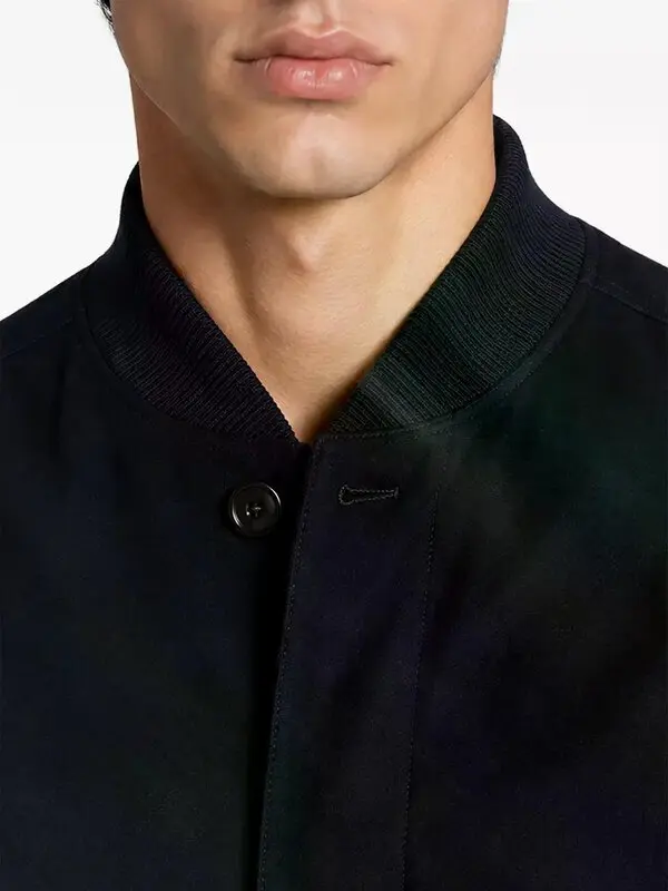 Zegna Ribbed-trim Bomber Jacket