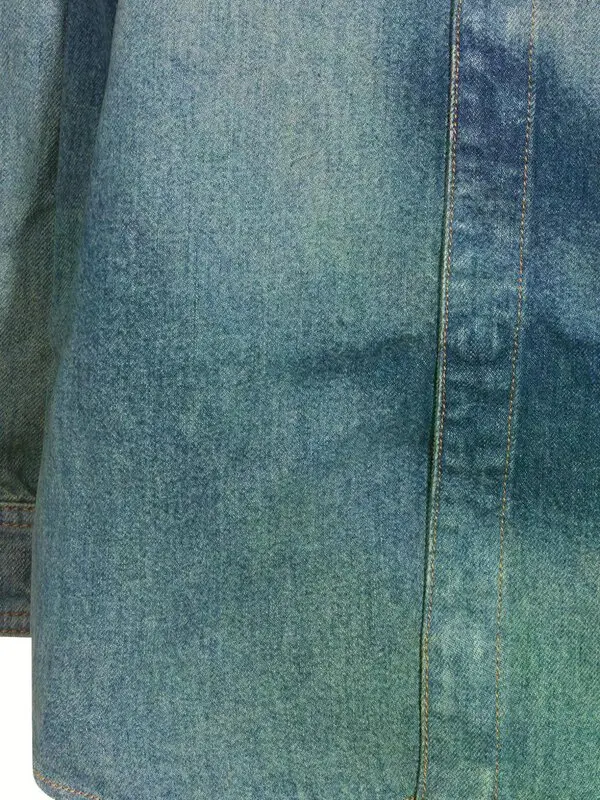 JEAN PAUL GAULTIER Graphic-print Denim Shirt