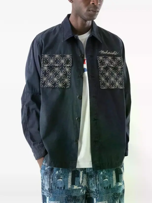 MAHARISHI Sashiko Embroidered Ripstop Shirt