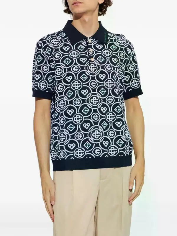 Casablanca Monogram Polo Shirt