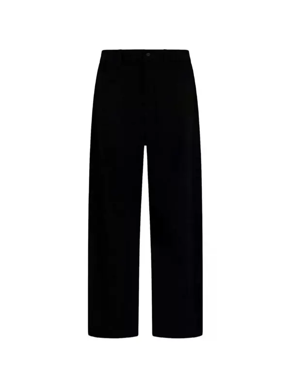 Herno Corduroy-effect Straight Trousers - Black