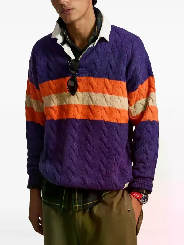 Polo Ralph Lauren Relaxed Fit Cable Knit Rugby Jumper