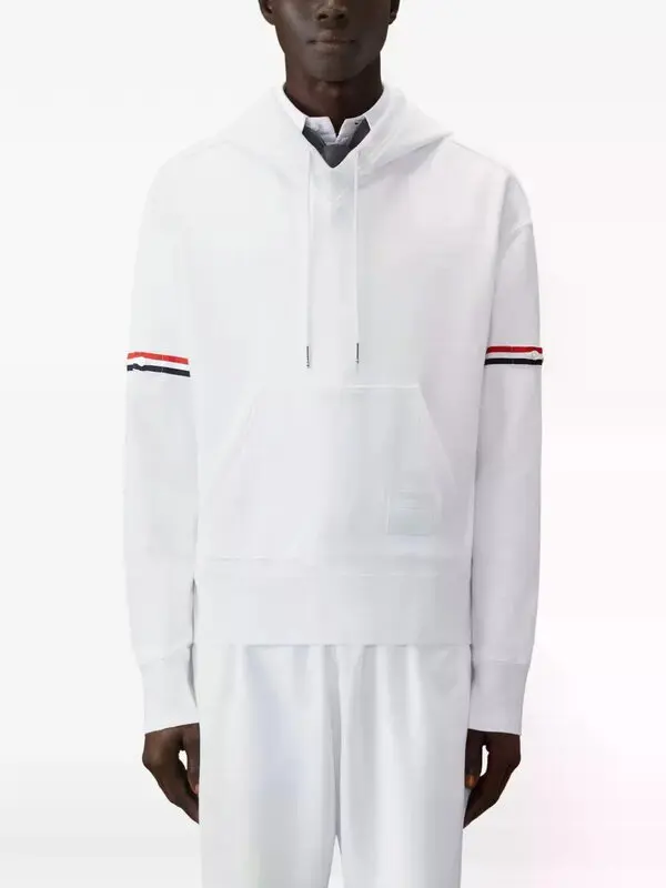 Thom Browne Loopback Jersey Armband Hoodie