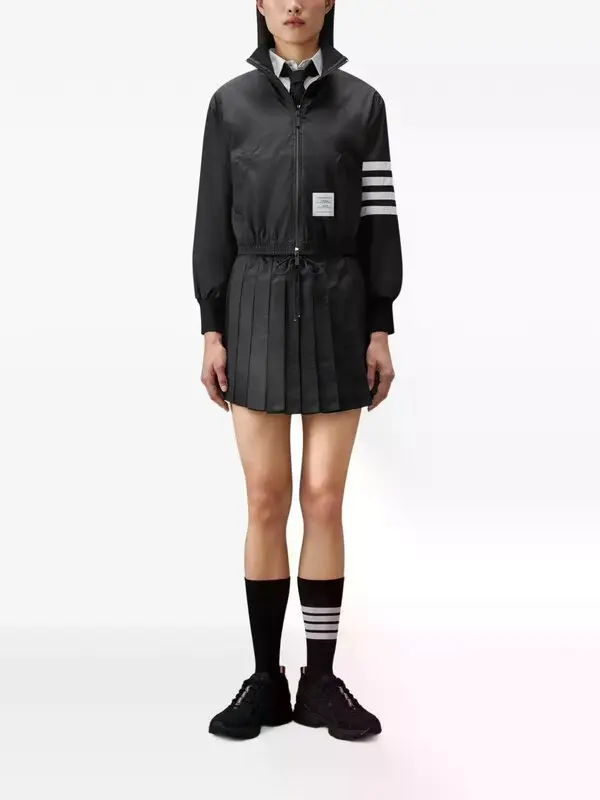 Thom Browne Ripstop Pleated Mini Skirt
