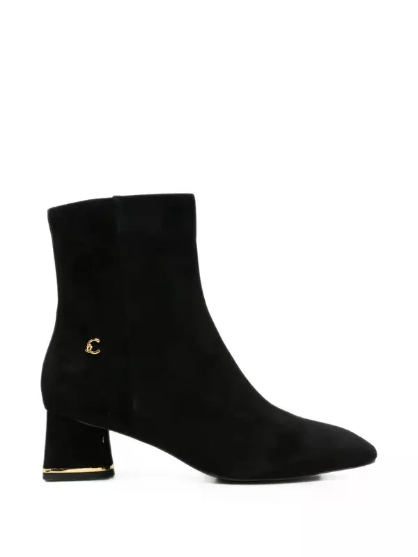 COCCINELLE Logo-plaque Suede Ankle Boots