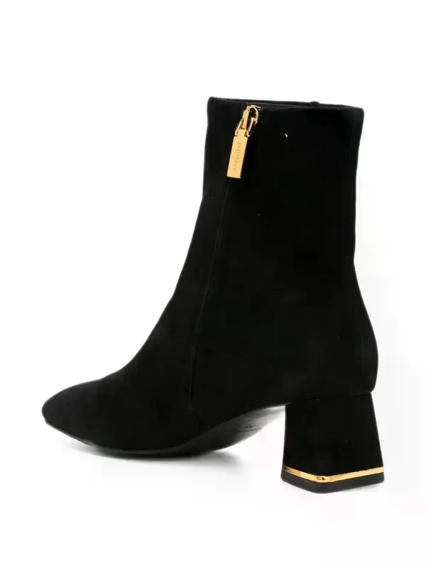 COCCINELLE Logo-plaque Suede Ankle Boots
