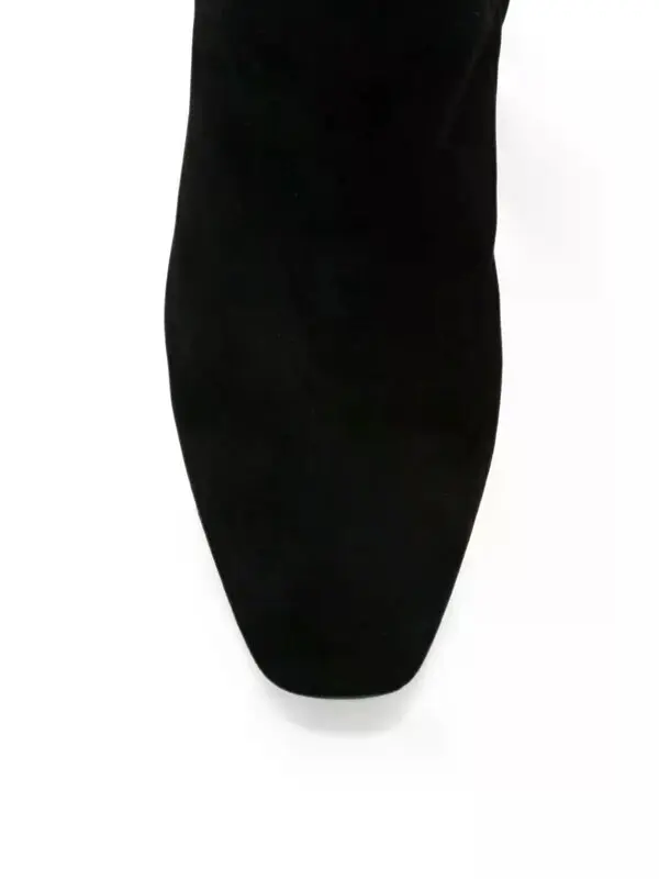 COCCINELLE Logo-plaque Suede Ankle Boots