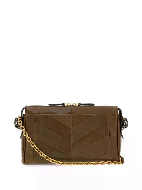 Valentino Garavani Panthea Small Shoulder Bag In Nappa Leather - Brown