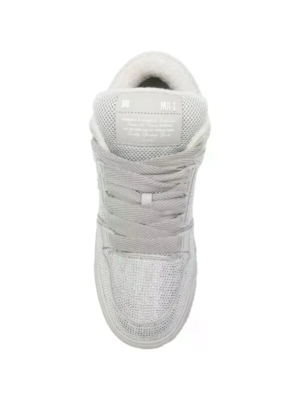 Amiri Crystal Embellished Ma-1 Sneakers - Grey