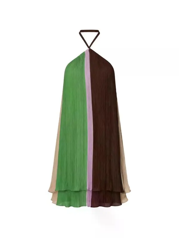 BAOBAB Coco Pleated Mini Dress - Green