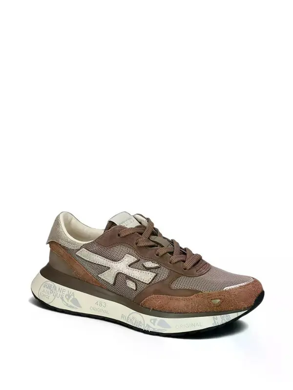 Premiata Lauryn 8549 Logo-patch Sneakers - Brown