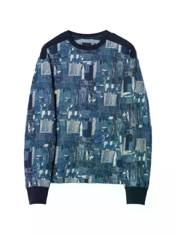 MAHARISHI Patchwork Effect Sweatshirt - Blue