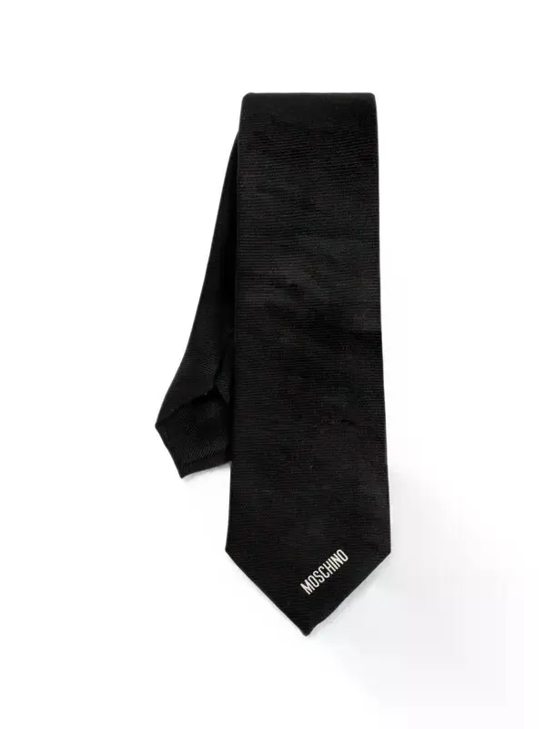 Moschino Logo-embroidered Tie