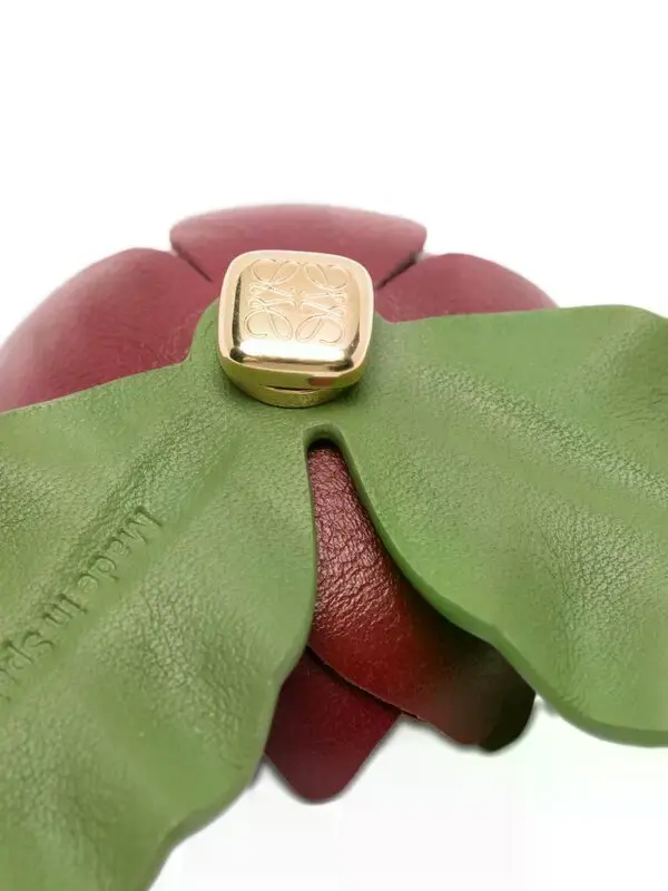 Loewe X Paula's Ibiza Floral Motif Brooch - Red