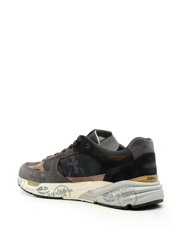 Premiata Mase Panelled Leather Sneakers - Grey