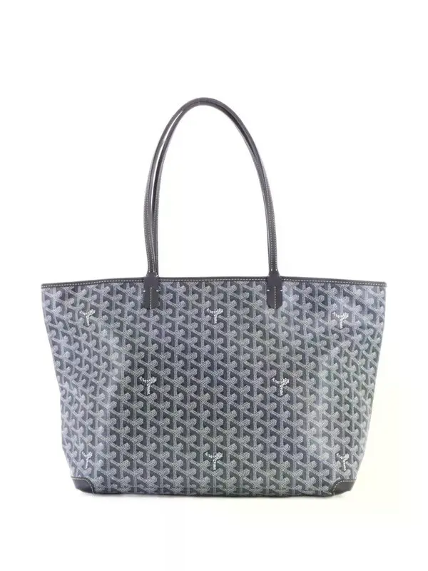 Goyard Artois Tote Coated Canvas Mm Shoulder Bag - Grey