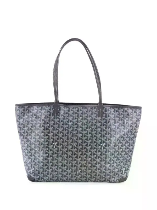 Goyard Artois Tote Coated Canvas Mm Shoulder Bag - Grey