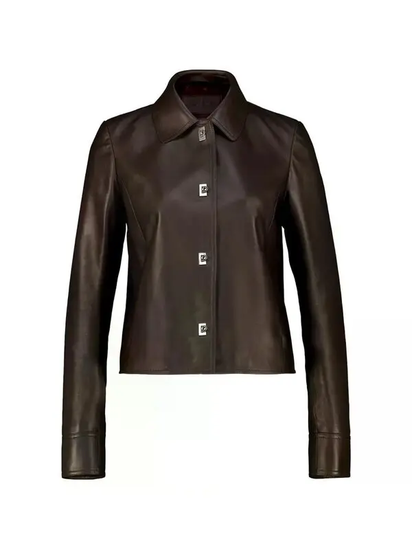 FERRAGAMO Boxy Nubuck Jacket - Brown