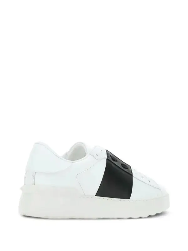 Valentino Garavani Open Rockstud Leather Sneakers - White