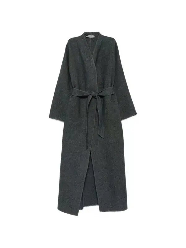 CORTANA Noon Belted Shawl-collar Oversized Coat