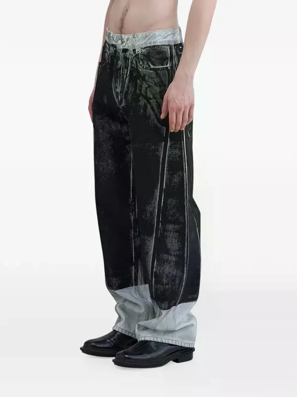 Eckhaus Latta Bend Hand-painted Jeans