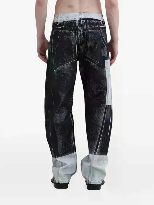 Eckhaus Latta Bend Hand-painted Jeans