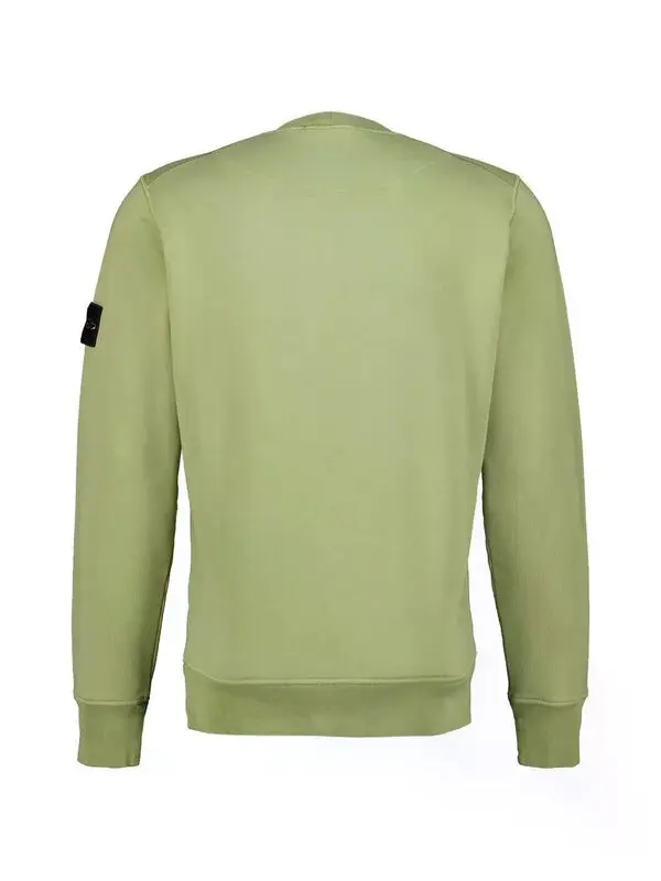Stone Island Organic Cotton Fleece Sweatshirt - Green