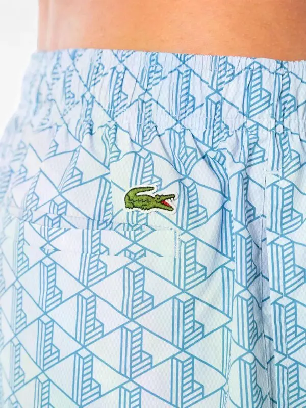 Lacoste Monogram-print Swim Shorts
