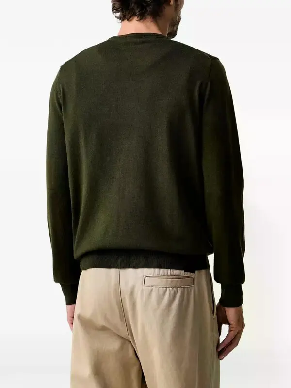 AERONAUTICA MILITARE Logo-embroidered Wool Sweater