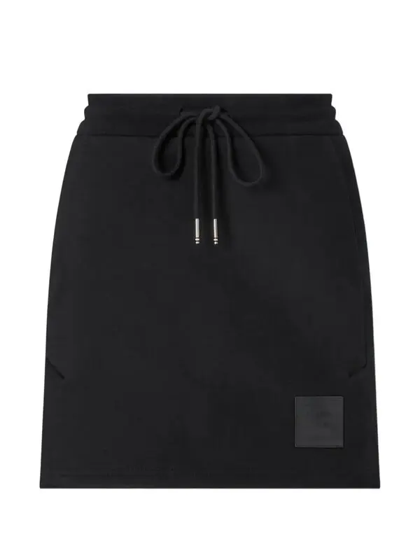 Thom Browne Classic Loopback Jersey Mini Skirt - Black