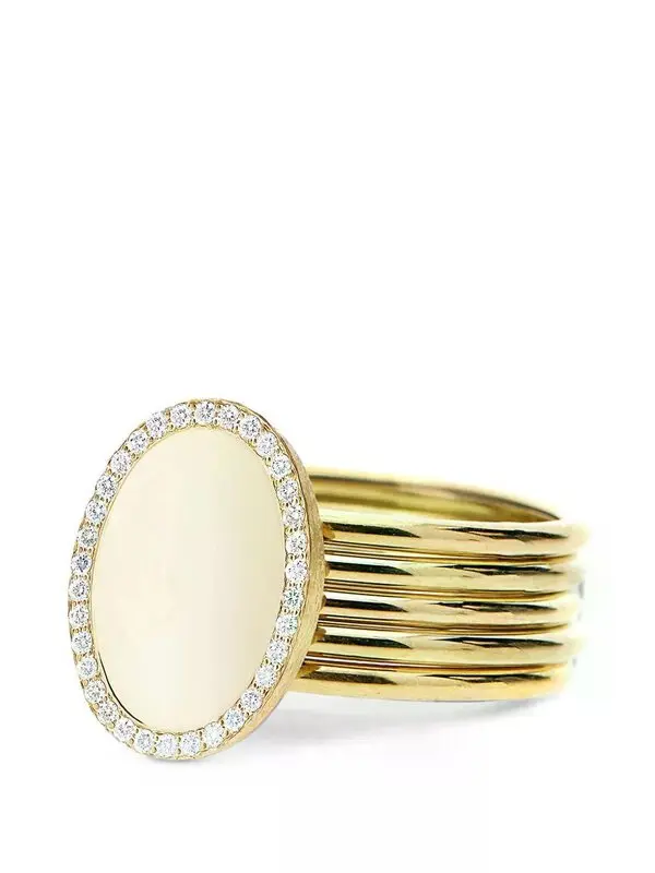 NANIS Five Sway Diamond Ring In 18k Yellow