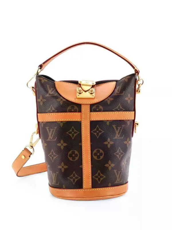 LOUIS VUITTON Duffle Handbag Monogram Canvas Bucket Bag - Brown
