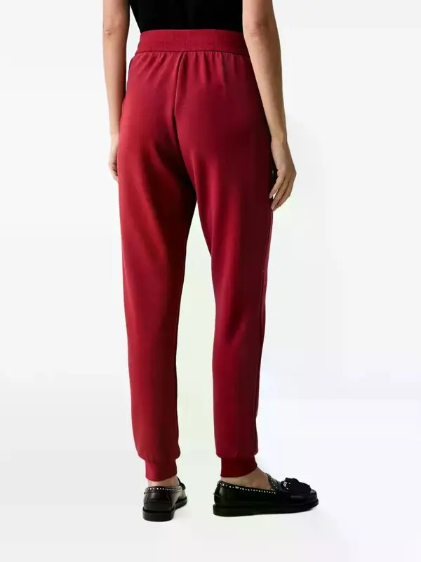 Armani Exchange Rhinestone Logo Embellished Track Pants