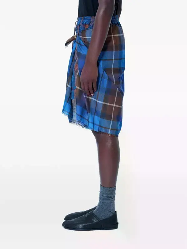 VIVIENNE WESTWOOD Plaid Wrap Shorts