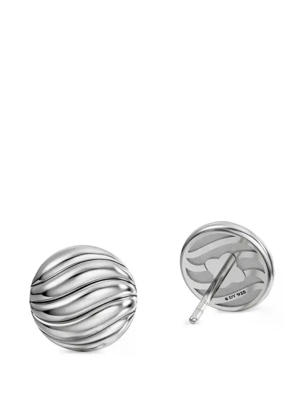 David Yurman Sculpted Cable Earrings In Sterling