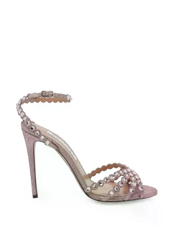 AQUAZZURA Tequila Sandals 105 Embellished Stiletto Sandals - Pink
