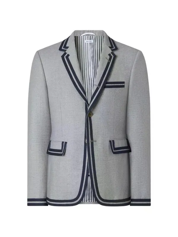 Thom Browne Wool Flannel Cricketing Sportcoat - Grey