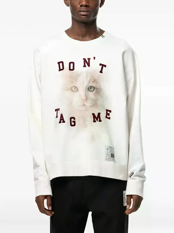 Mihara Yasuhiro Cat Printed Sweatshirt