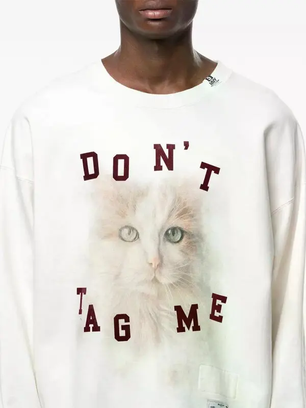Mihara Yasuhiro Cat Printed Sweatshirt
