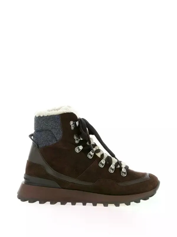 Brunello Cucinelli Lace-up Ankle Boots - Brown