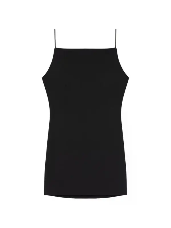 Givenchy Sliced Mini Dress In Crepe Cady - Black