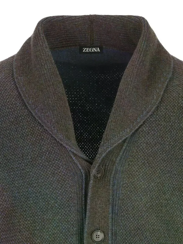 Zegna Shawl-collar Knit Cardigan